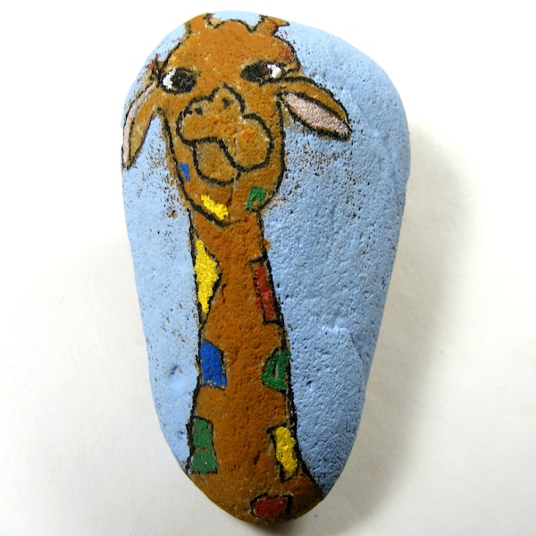 Painted Rock Giraffe - Etsy