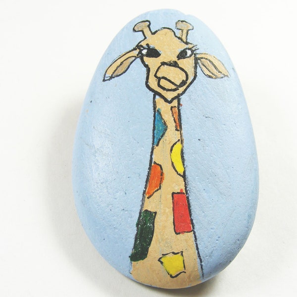 Painted Rock Giraffe - Etsy
