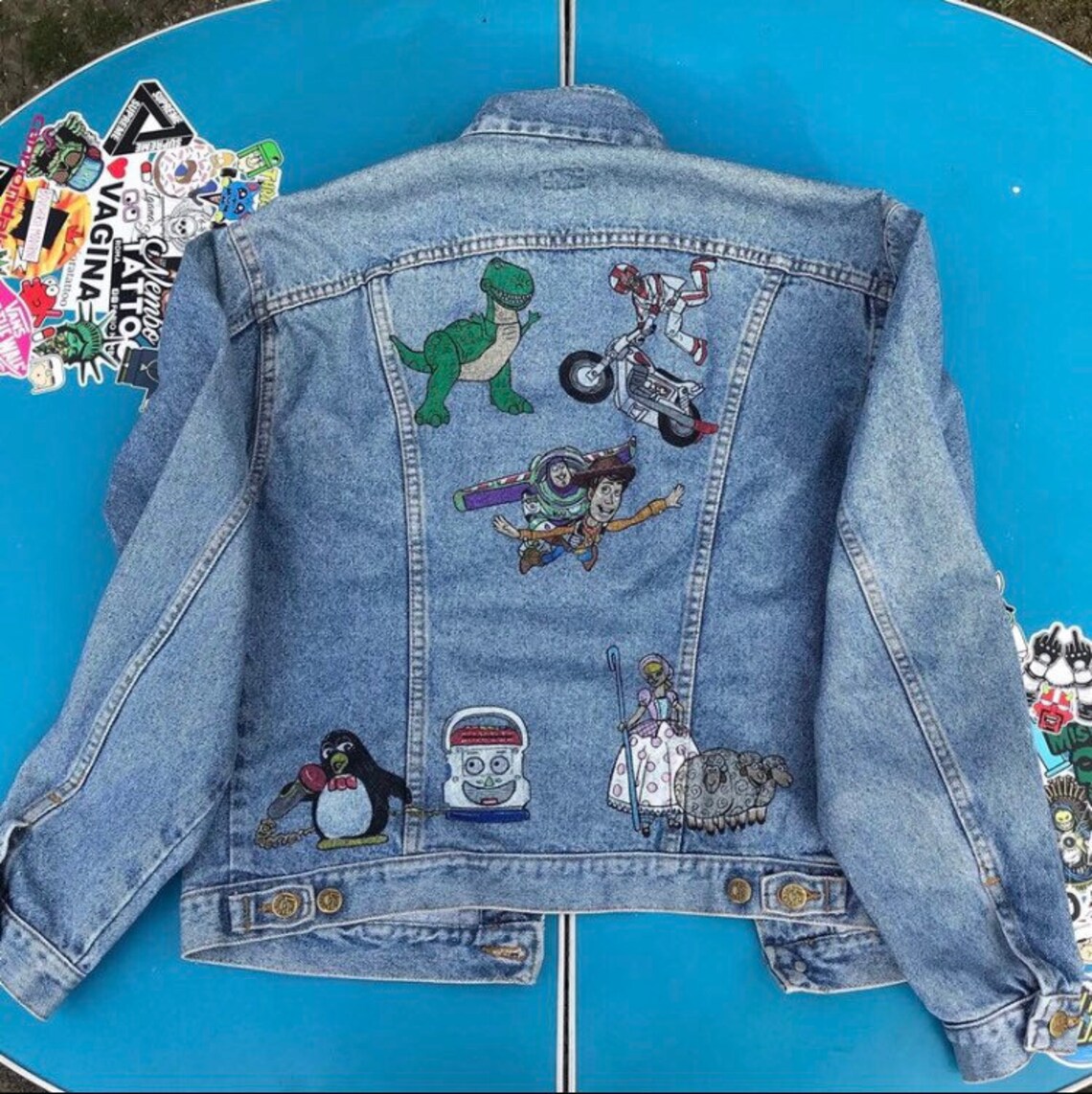 Custom Denim Jacket Toy Story - Etsy