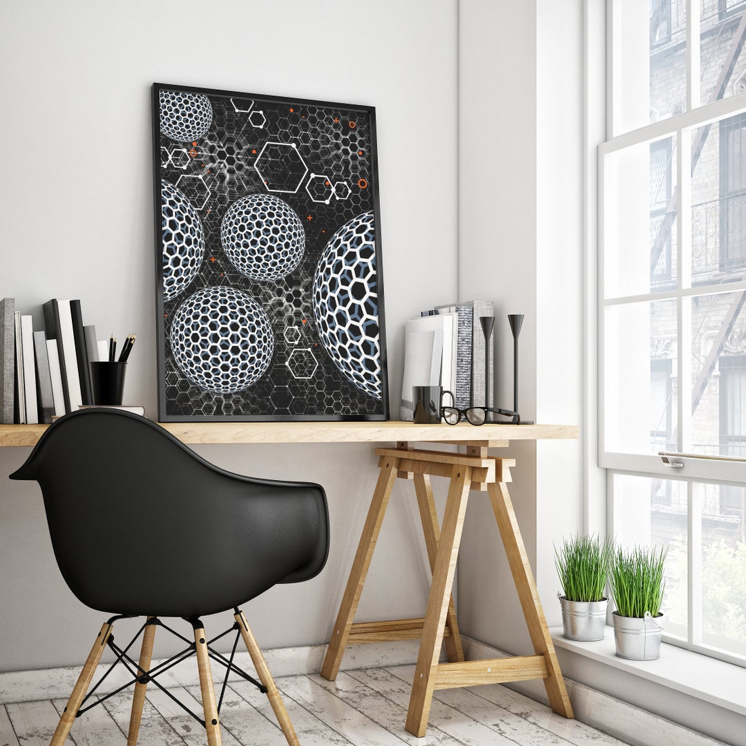 Hexagon Study - Etsy