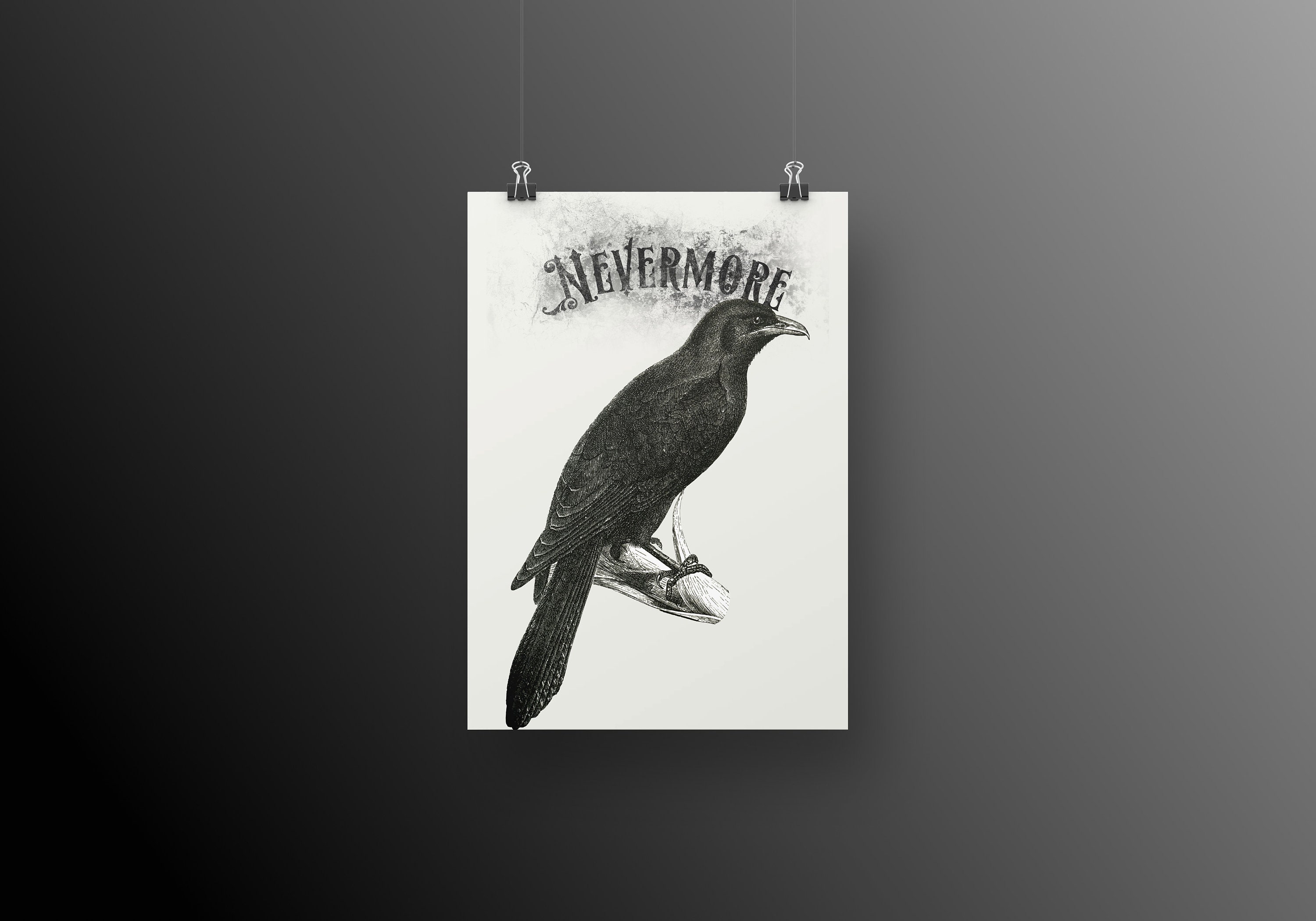 Nevermore Print Edgar Allan Poe - Etsy