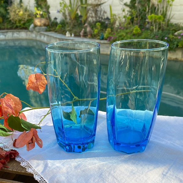 Blue Glassware - Etsy