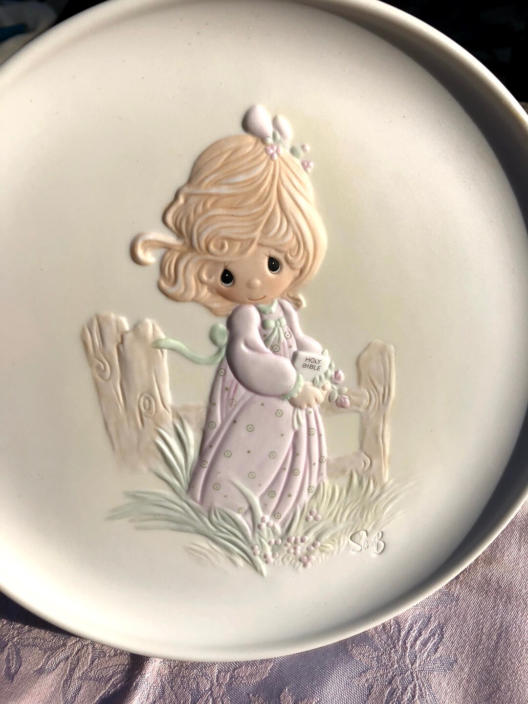 Precious Moments Plate the Voice of Spring Fine - Etsy