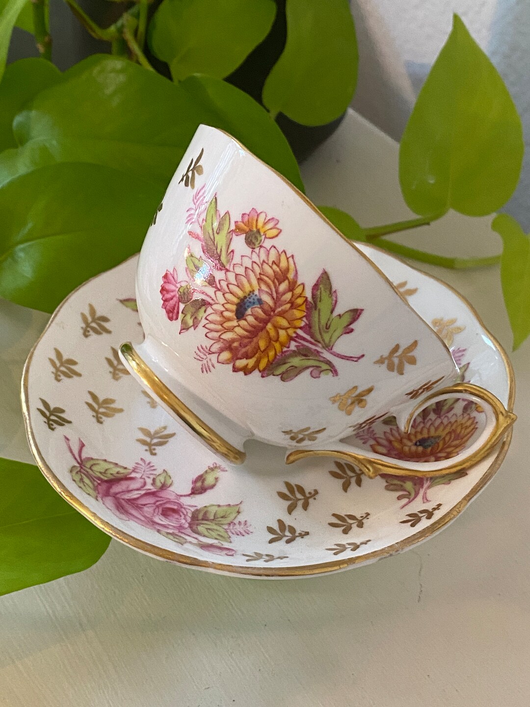 Vintage Tea Set, Roslyn China Florette, Fine Bone, Made in England ...