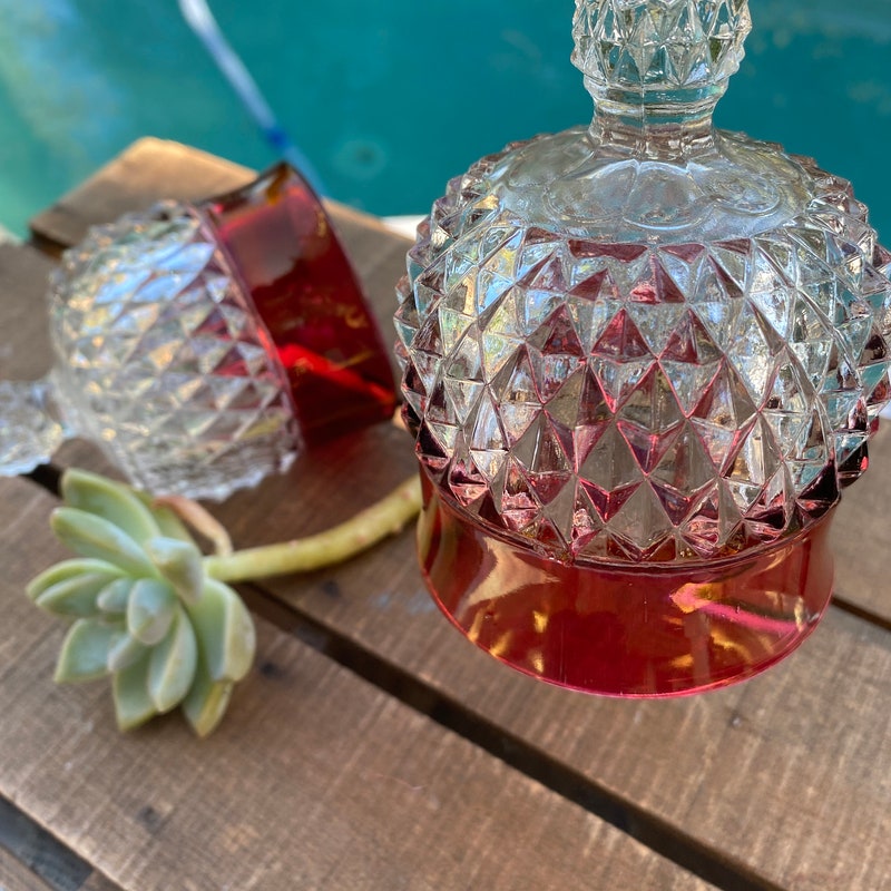 Red Glassware - Etsy