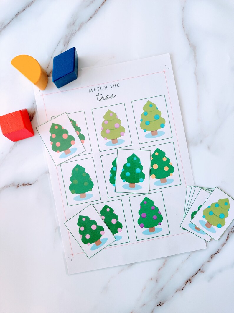 Christmas Activity Pack Busy Book Toddler Learning Binder Preschool ...