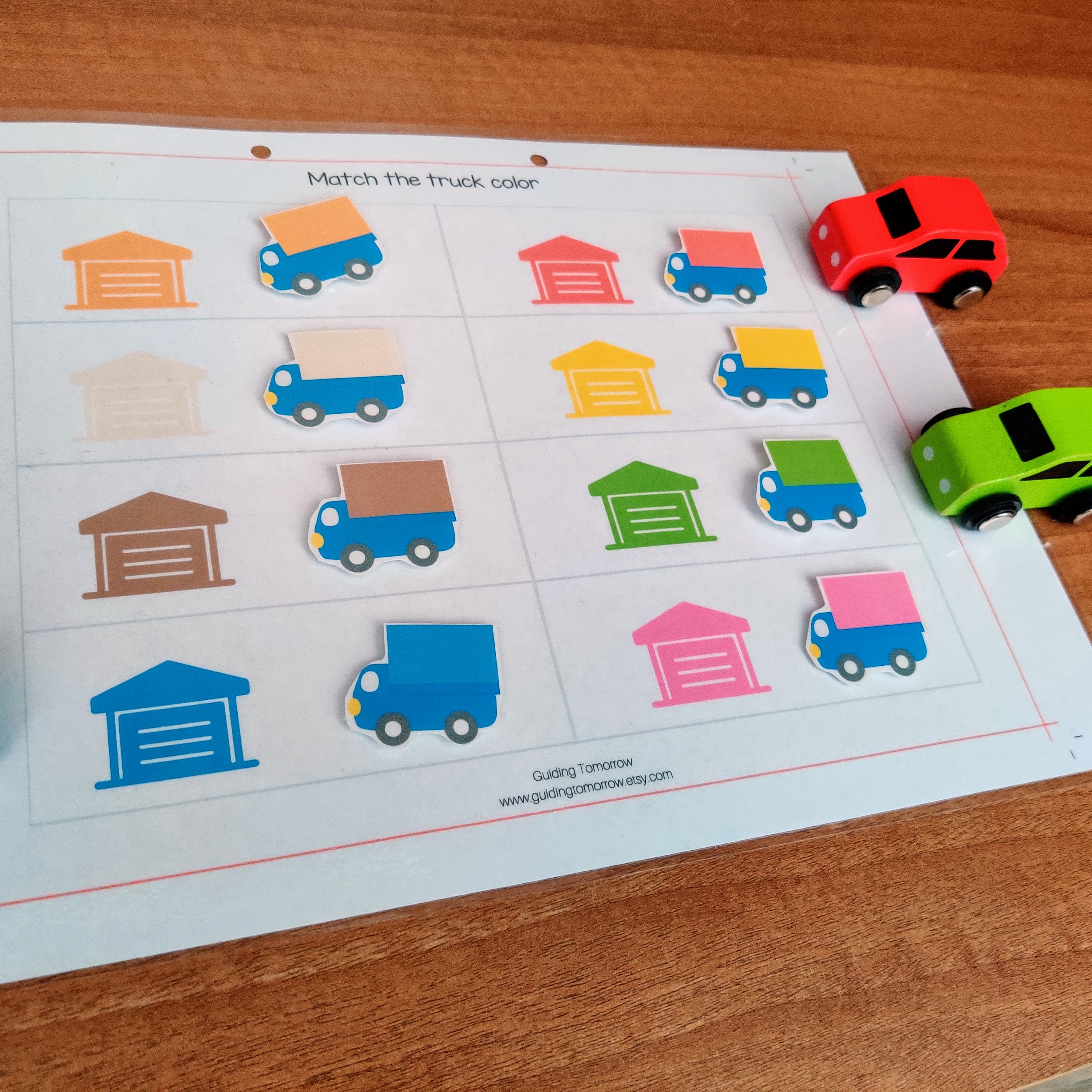 Toddler Busy Activity Book Printable Page, Color Matching Activity ...