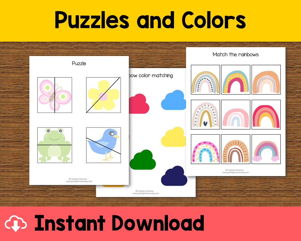 Printable Toddler Busy Book Spring, Toddler Learning Binder Download ...