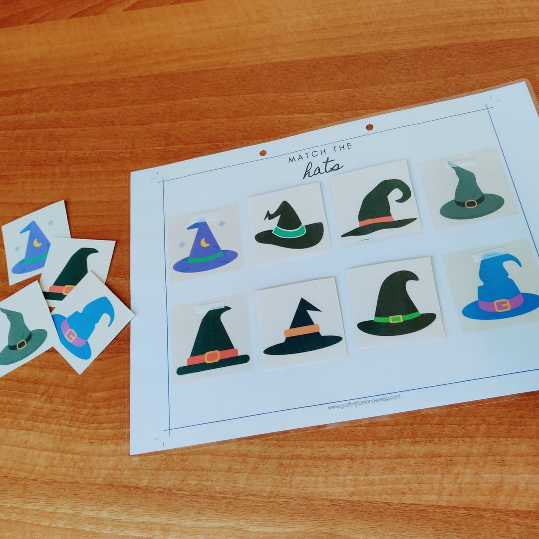 Halloween Matching Activity, Toddler Activity Page, Busy Book Digital ...