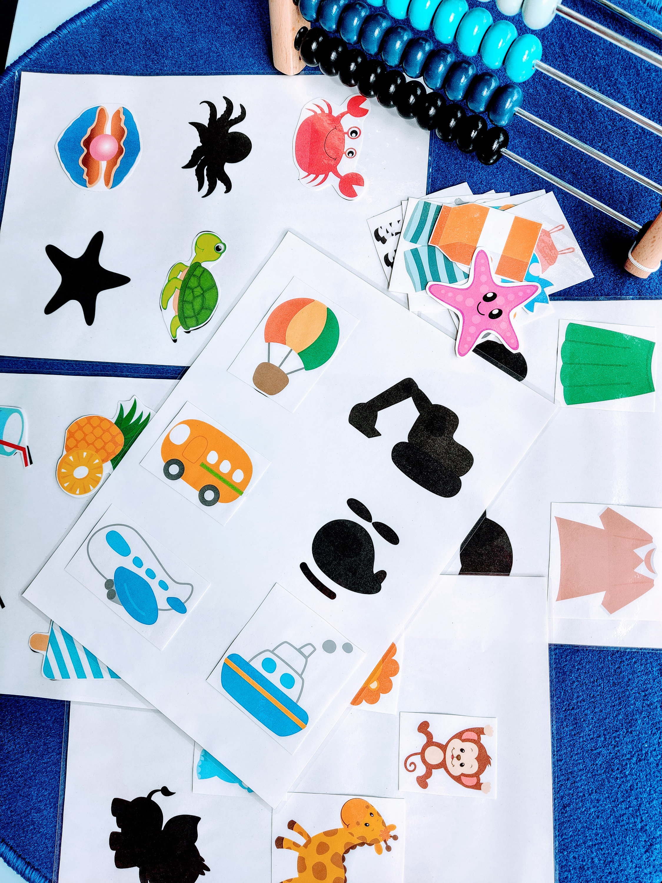 Printable Toddler Activities for Shadow Matching, Toddler Busy Book ...