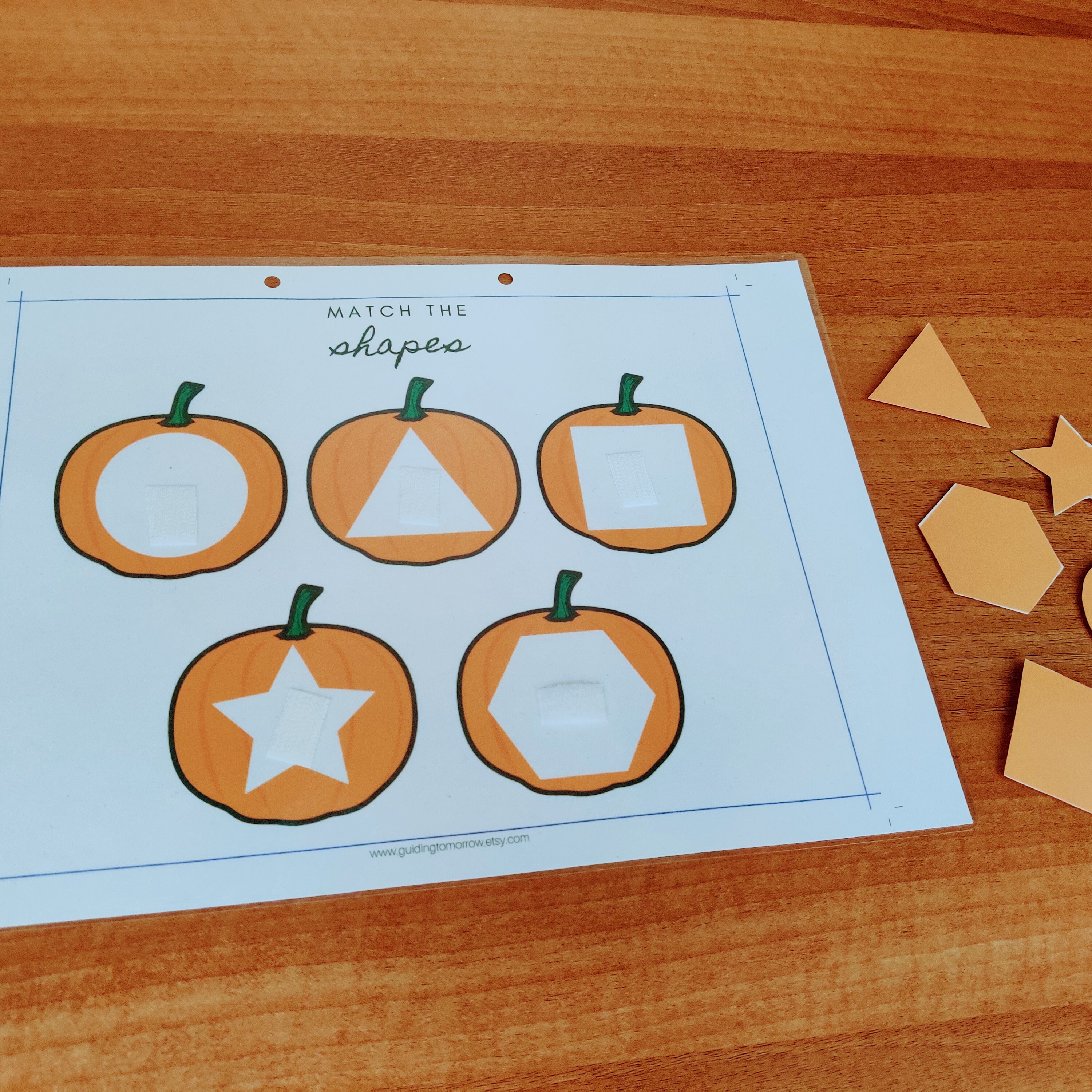Shapes Matching Halloween Game, Toddler Activity Page, Printable Busy ...