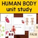 Human Body Anatomy Unit, Body Organs and Body Systems, Homeschool ...