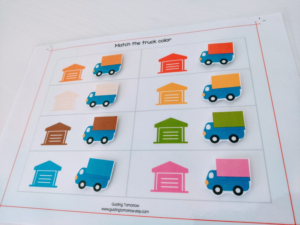 Things That Go Printable Toddler Busy Book and Toddler Flash - Etsy