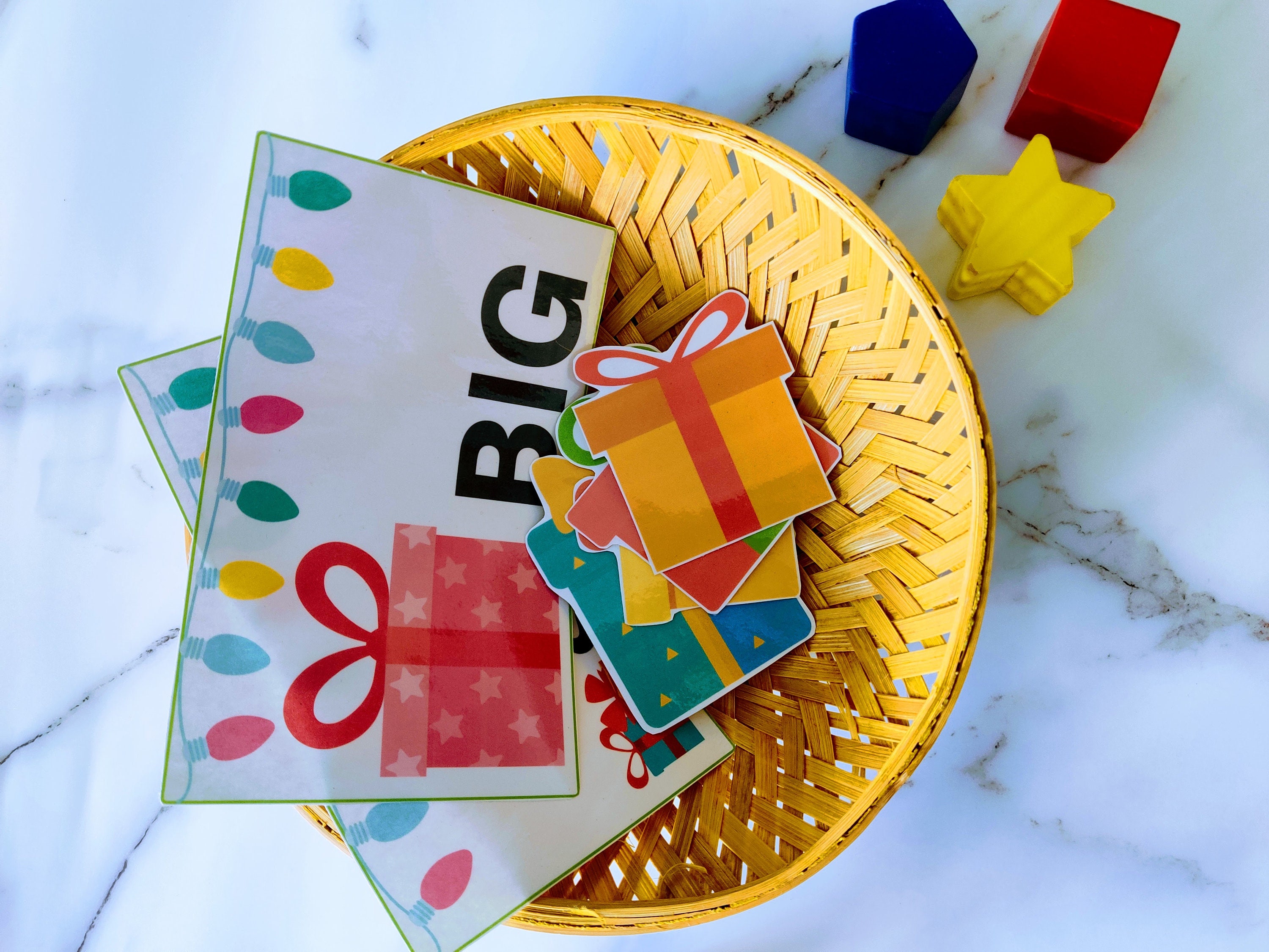 Christmas Activity Pack Busy Book Toddler Learning Binder Preschool ...