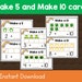 Preschool, Pre-k and K Math Task Cards for Addition to 5 and 10 | Saint ...