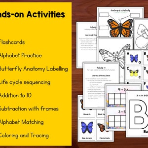Butterfly Science and Nature Unit Study, Homeschool Learning Curriculum ...