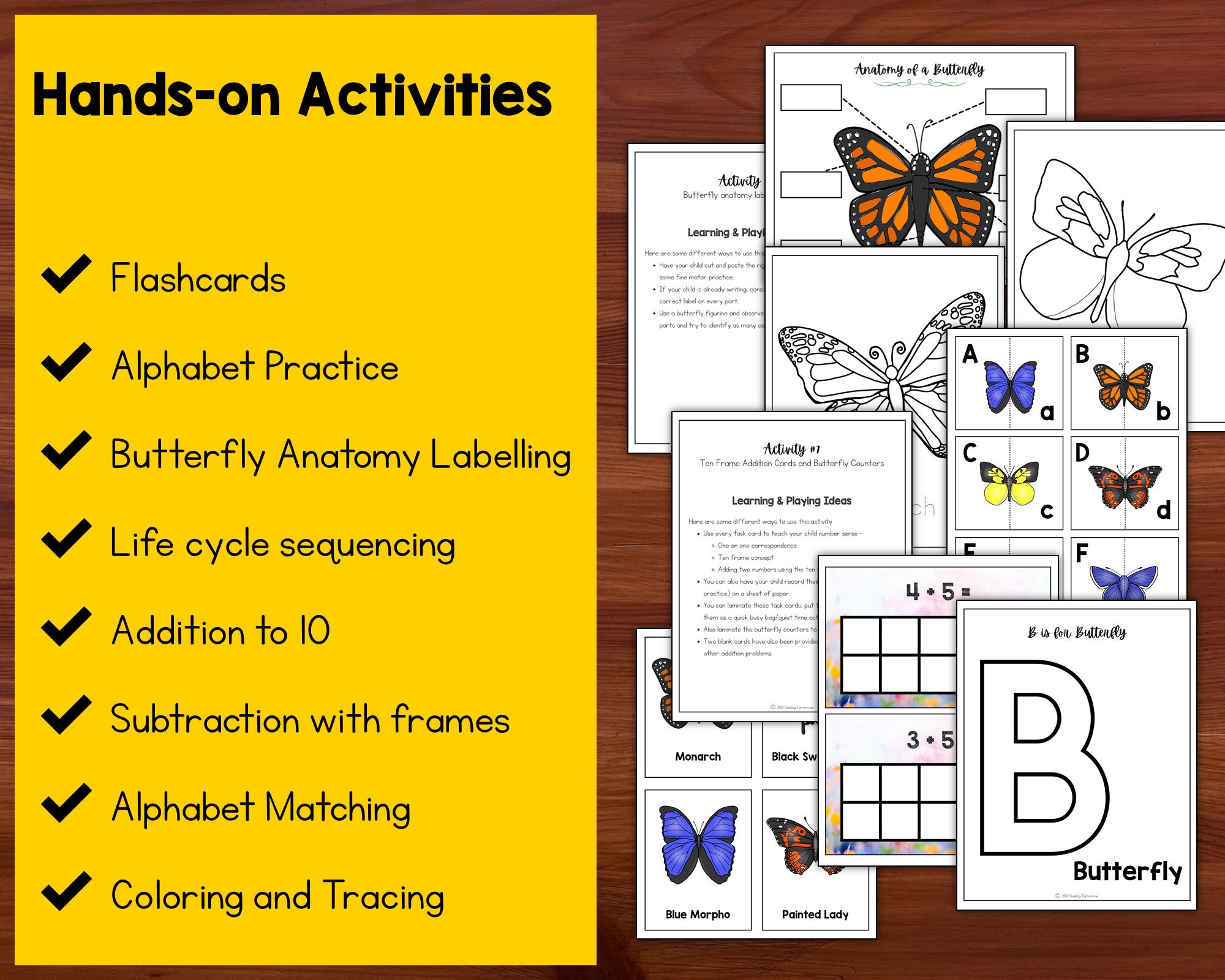 Butterfly Science and Nature Unit Study, Homeschool Learning Curriculum ...
