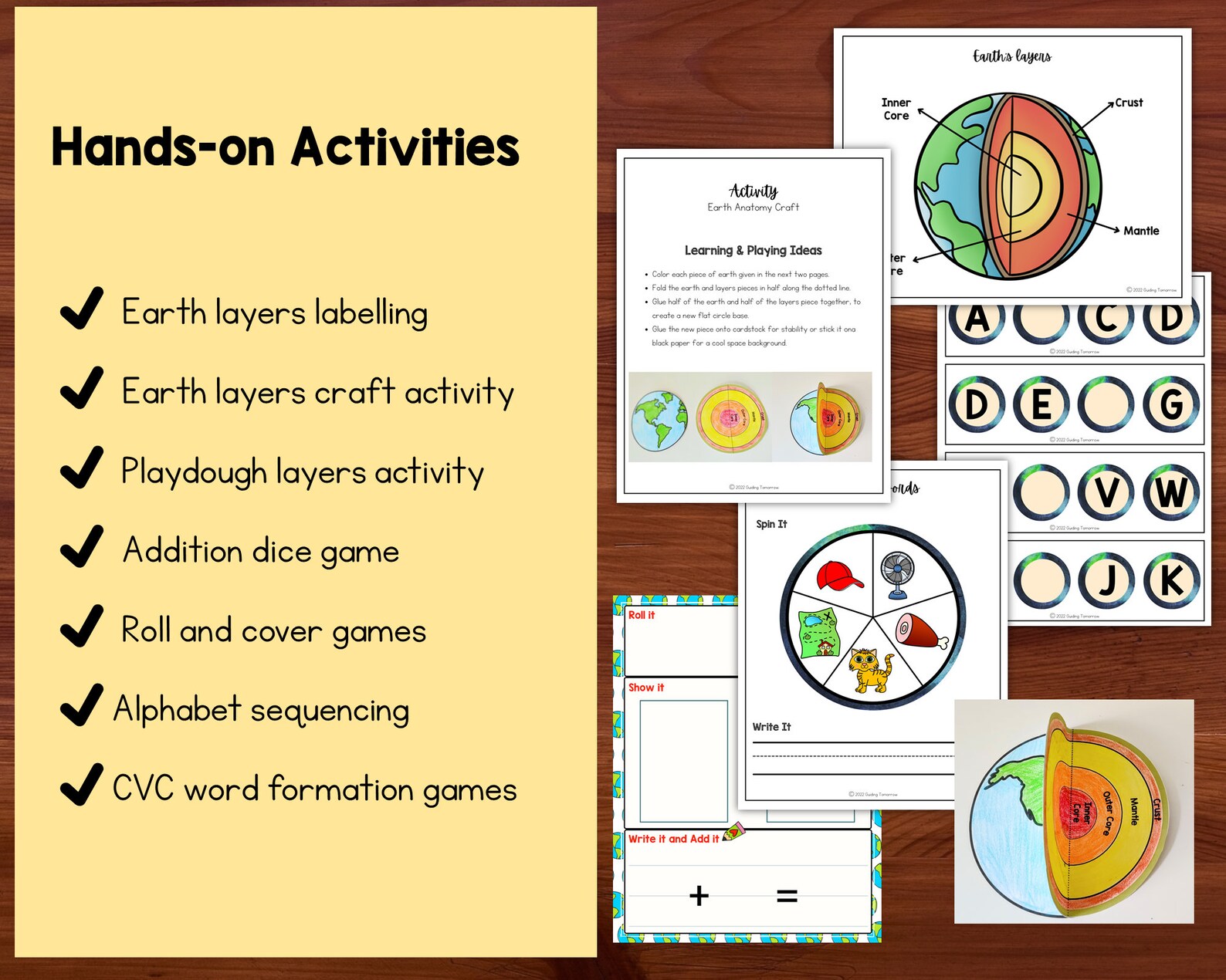 Earth Anatomy and Earth Layers Unit Study, Printable Homeschool Lesson ...