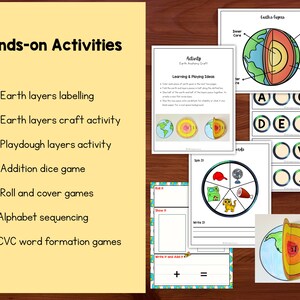 Earth Anatomy and Earth Layers Unit Study, Printable Homeschool Lesson ...