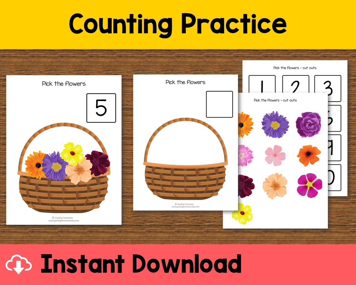 Printable Toddler Busy Book Spring, Toddler Learning Binder Download ...