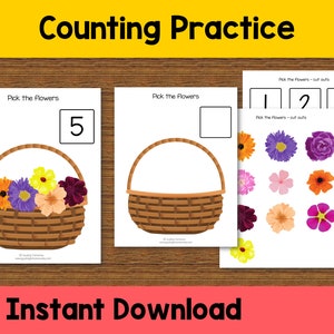 Printable Toddler Busy Book Spring, Toddler Learning Binder Download ...