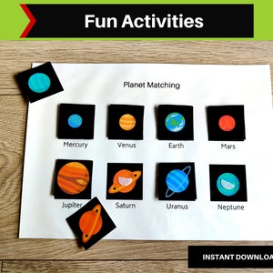 Solar System Busy Book, Planets Busy Binder, Preschool Science ...