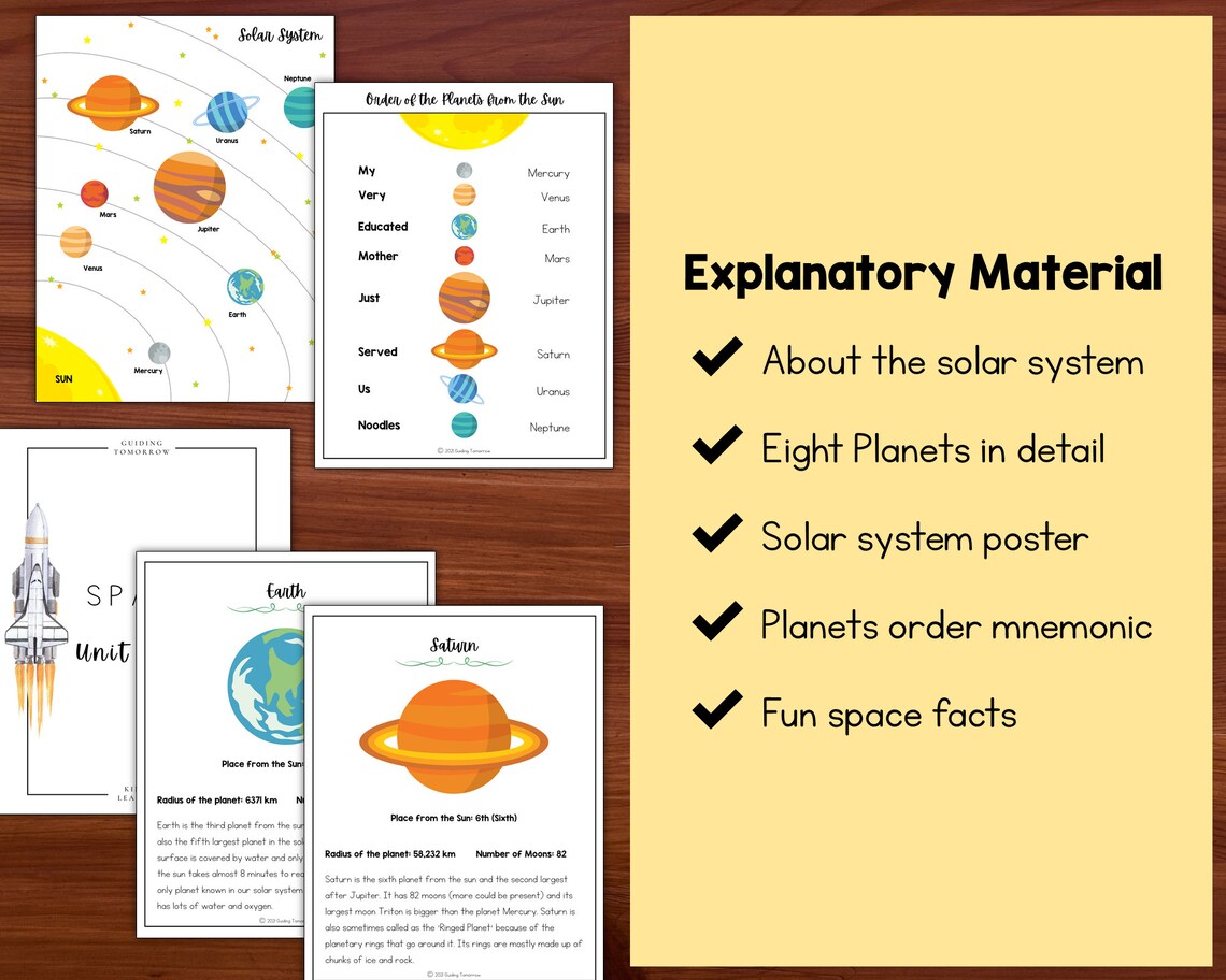 Solar System Science Unit Study, Space and Planets, Homeschool Learning ...