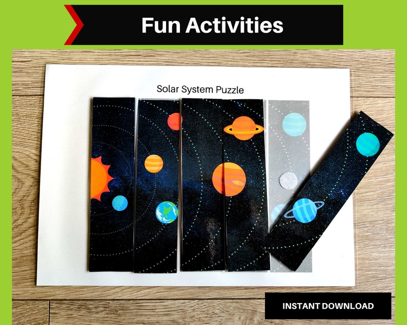 Solar System Busy Book, Planets Busy Binder, Preschool Science ...