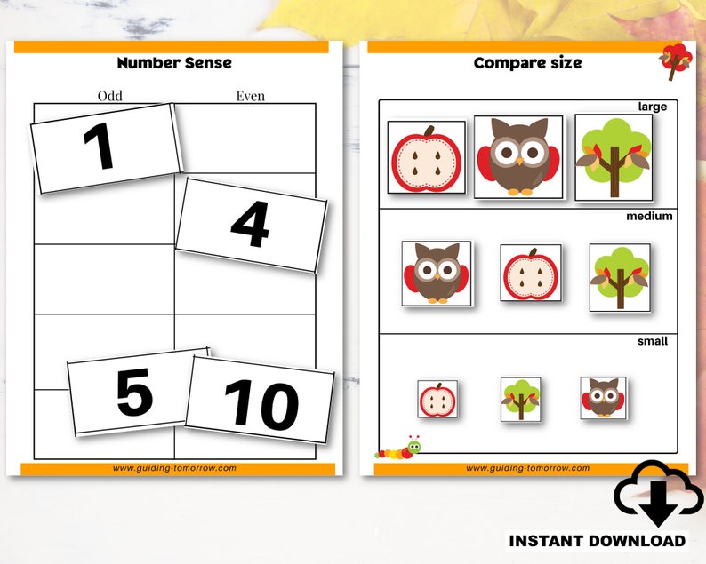 Fall Autumn Printable Busy Book for Toddlers and Preschool, Fall ...