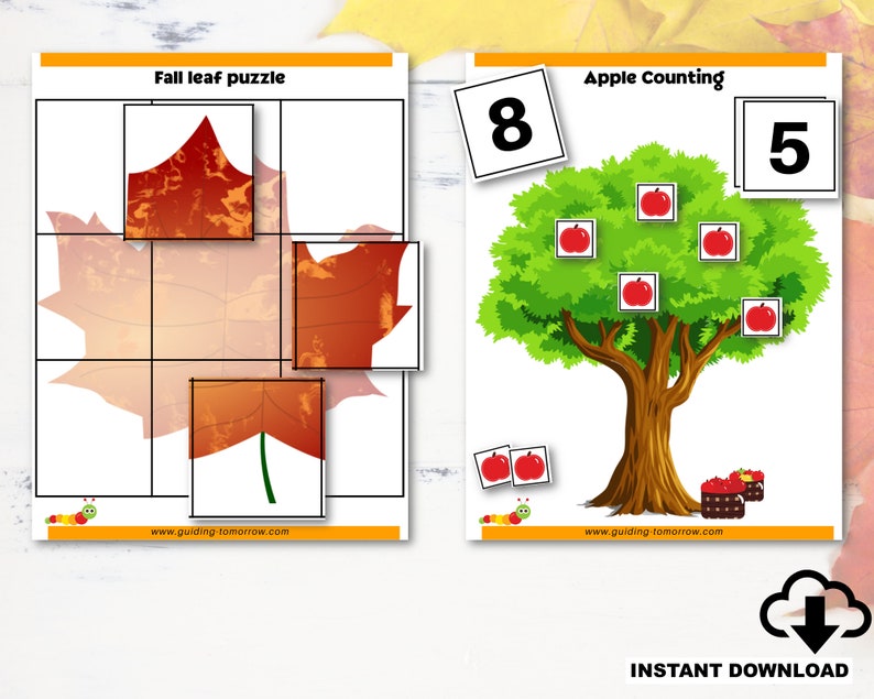 Fall Autumn Printable Busy Book for Toddlers and Preschool, Fall ...