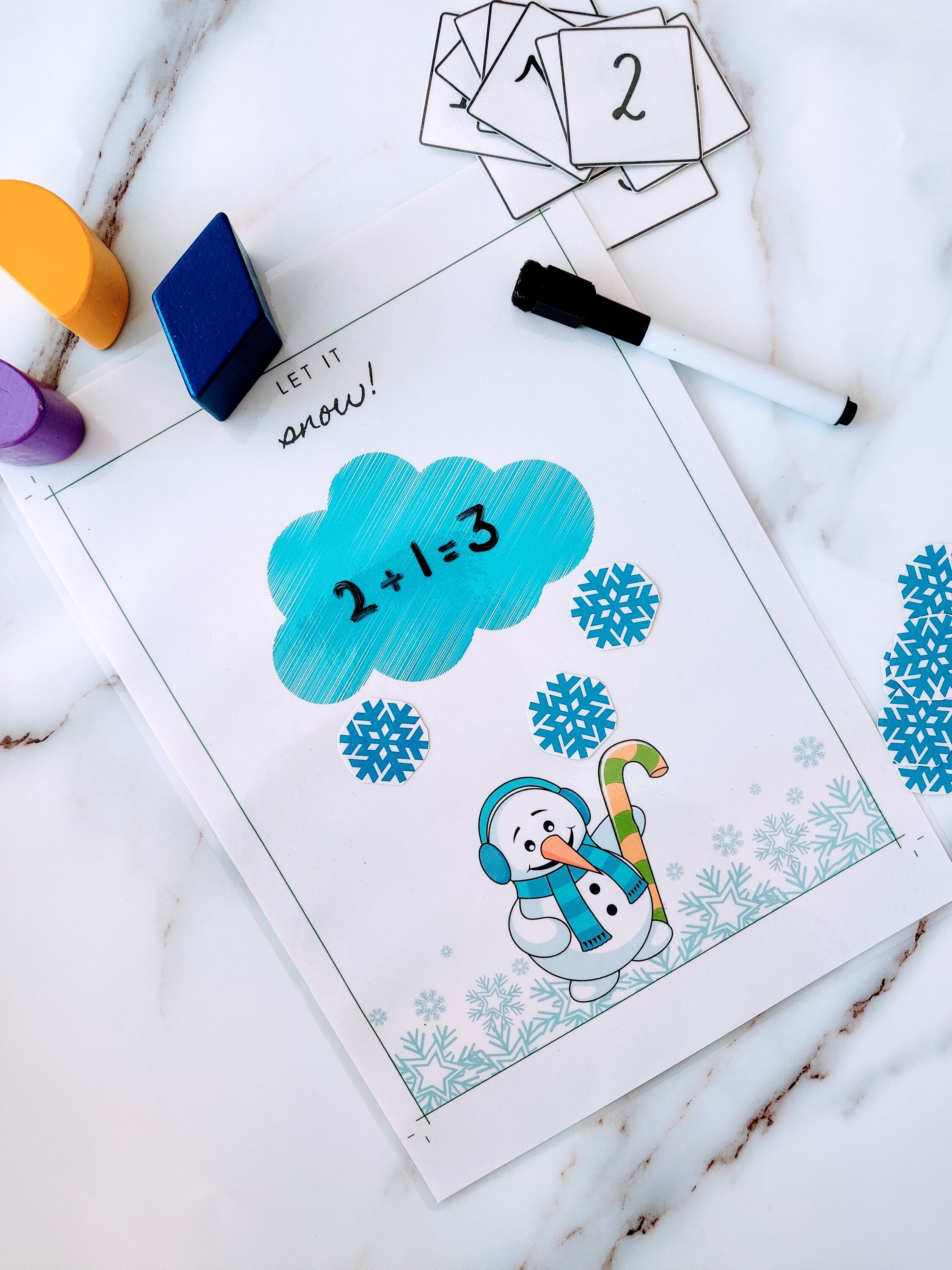 Christmas Activity Pack Busy Book Toddler Learning Binder Preschool ...