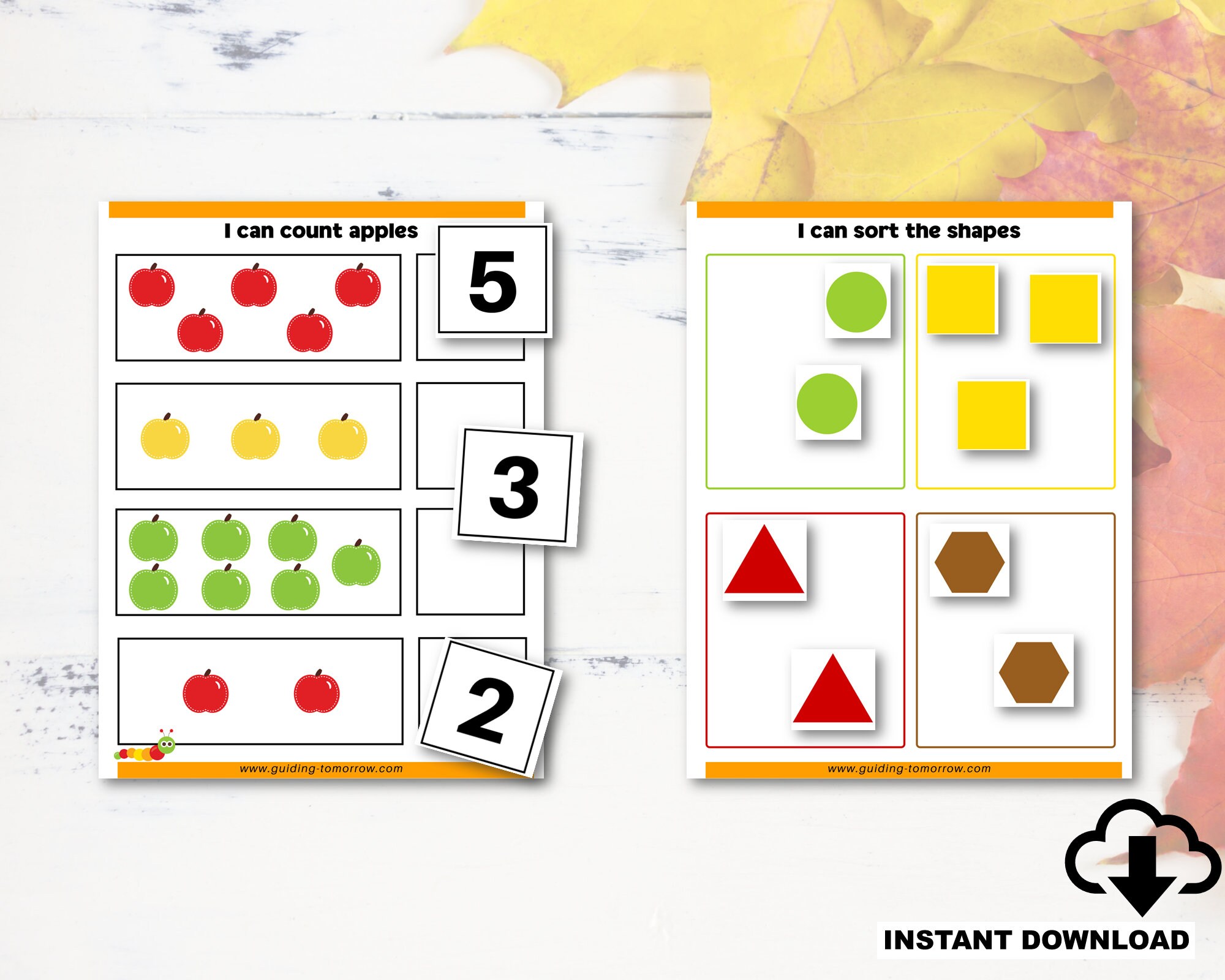 Fall Autumn Toddler Busy Book Printable, Busy Binder Learning Folder ...