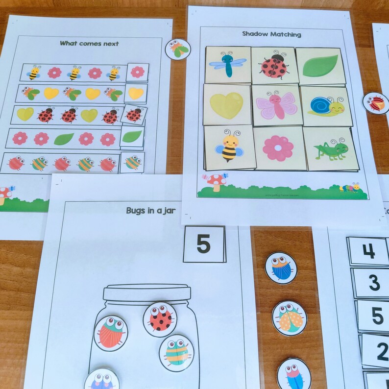 Bugs and Insects Busy Book Printable, Toddler Busy Binder Printable ...