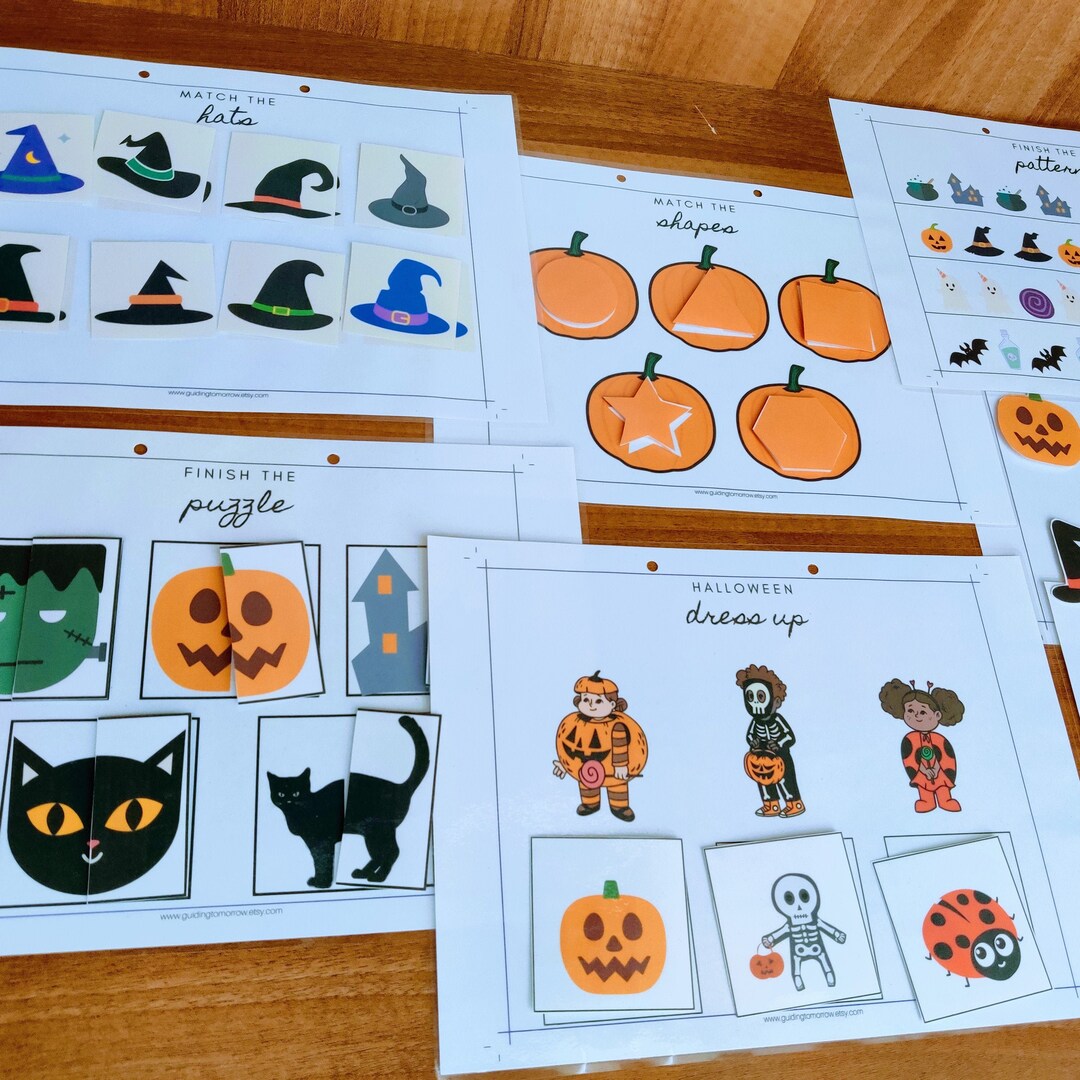 Halloween Busy Binder and Learning Activity for Toddler, Pre-k and ...