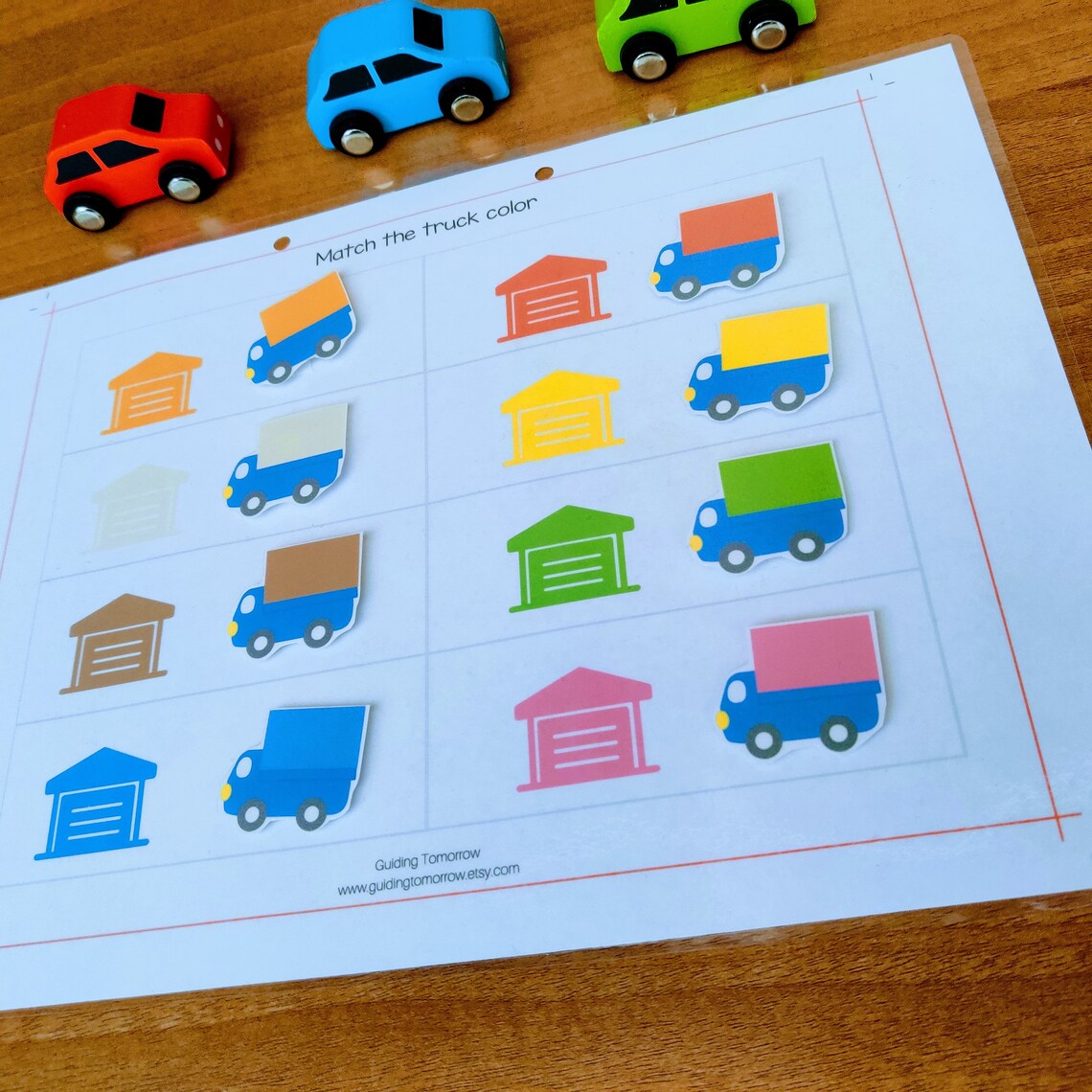 Toddler Busy Activity Book Printable Page, Color Matching Activity ...