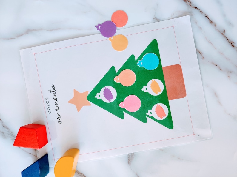 Christmas Activity Pack Busy Book Toddler Learning Binder Preschool ...