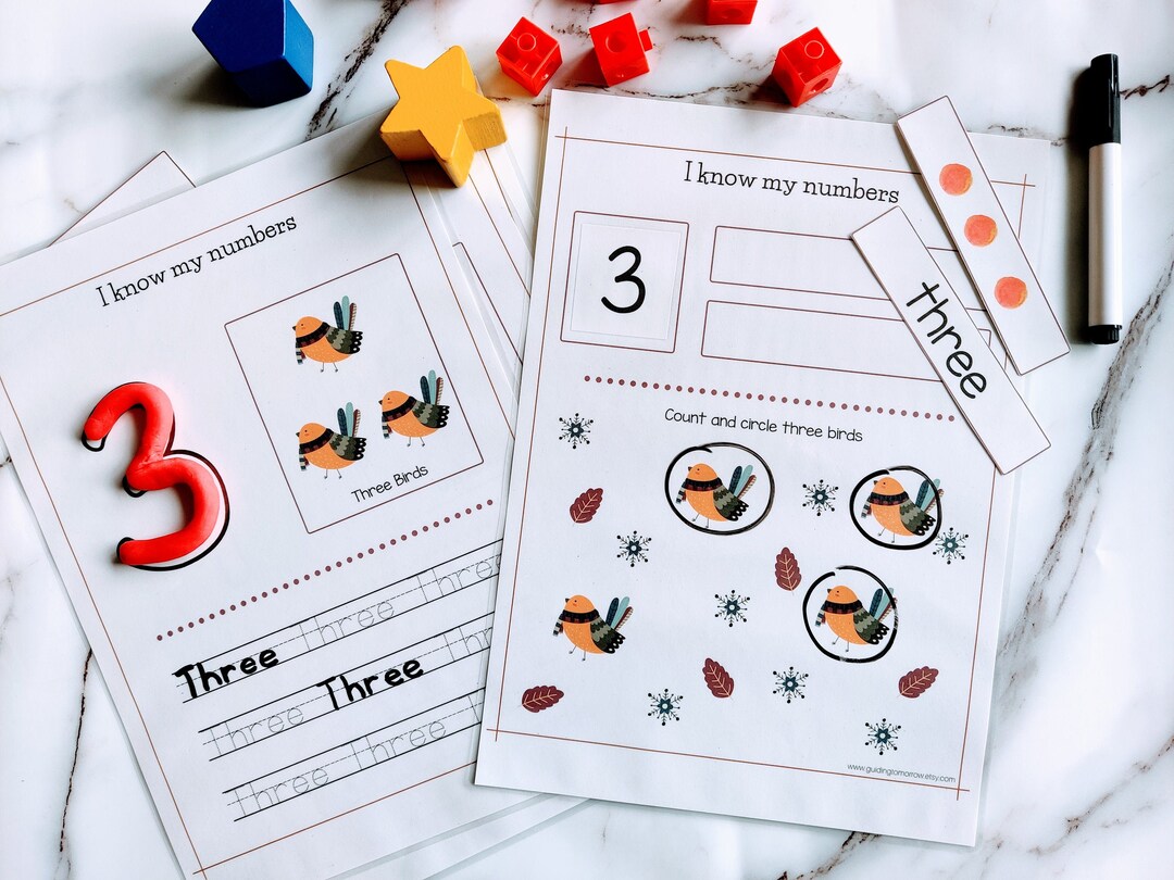 Tracing Worksheets, Number Worksheet for Toddlers, Preschool & Prek ...