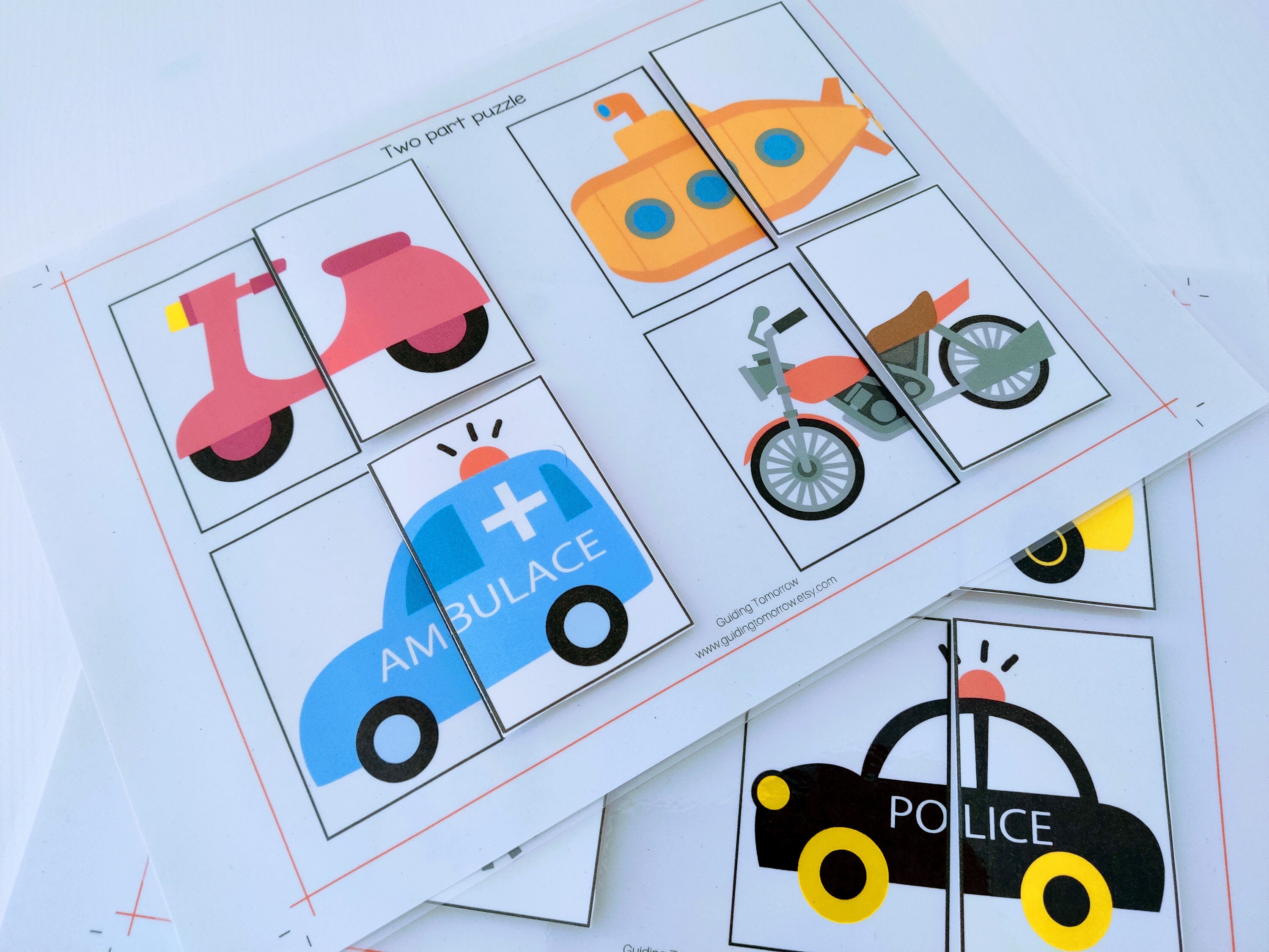 Things That Go Transport Busy Book, Printable Toddler Busy Book ...