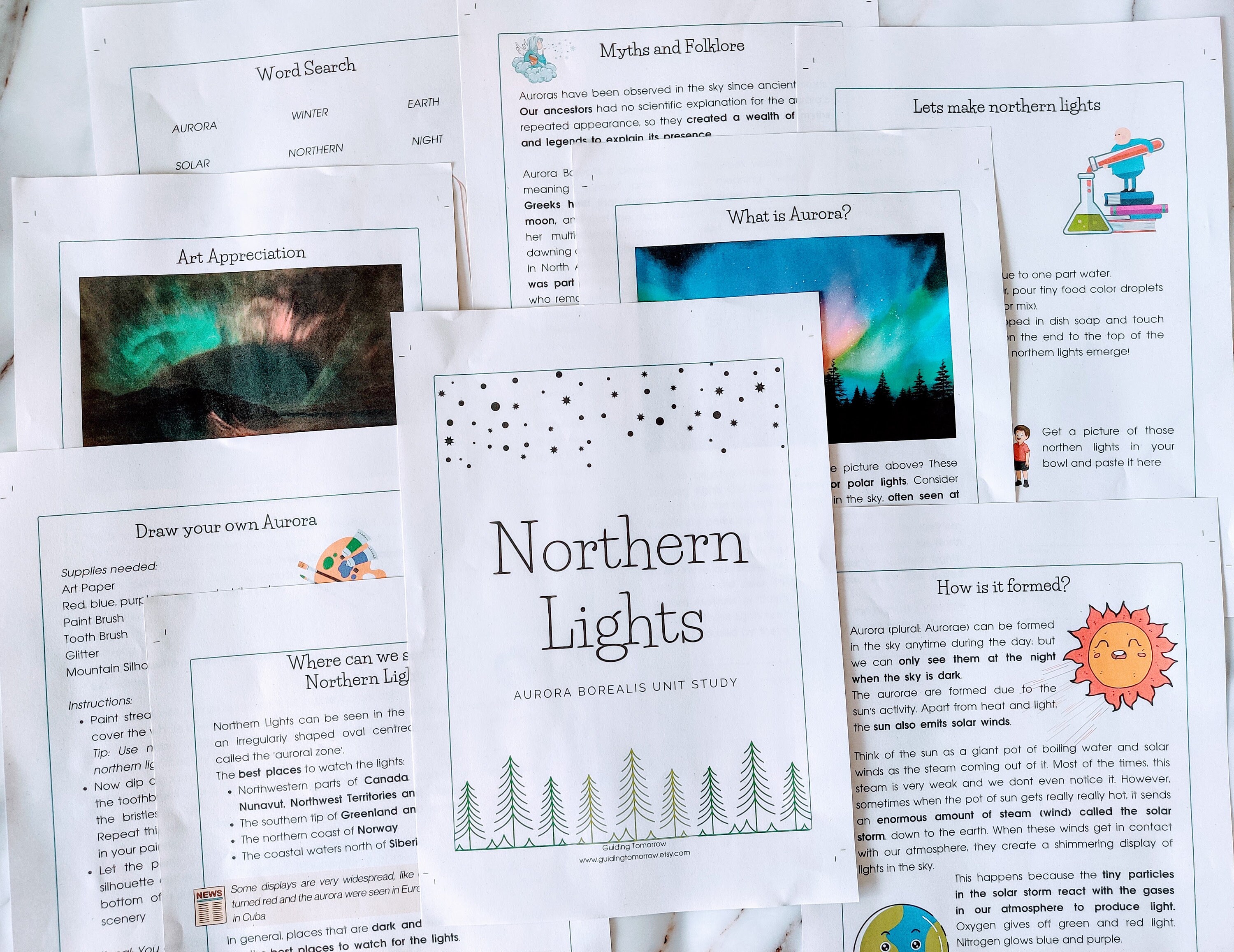 Northern Lights Nature and Science Unit Study for Homeschool ...