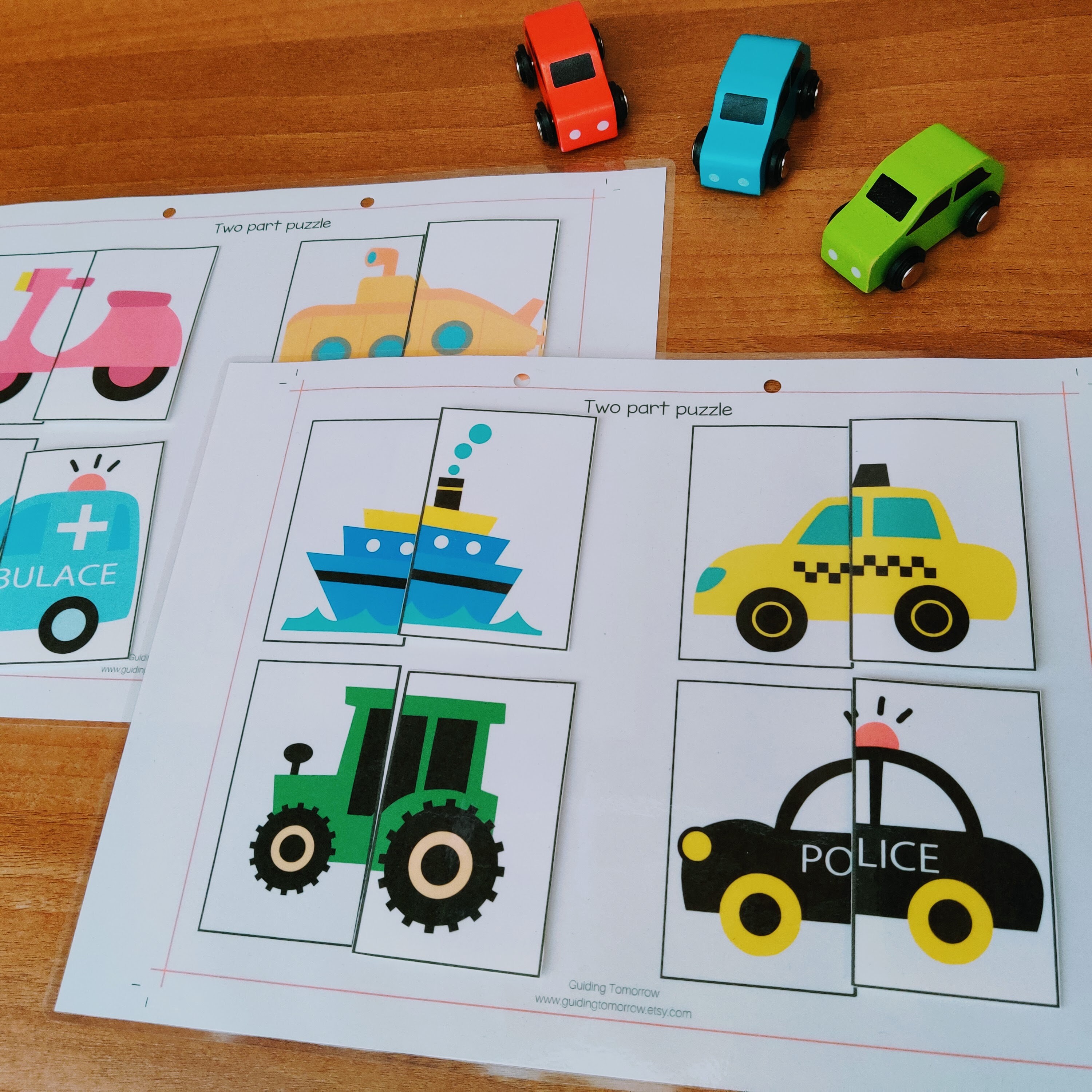 Toddler Busy Book Page, Printable Puzzle, Toddler Learning Binder, Busy ...