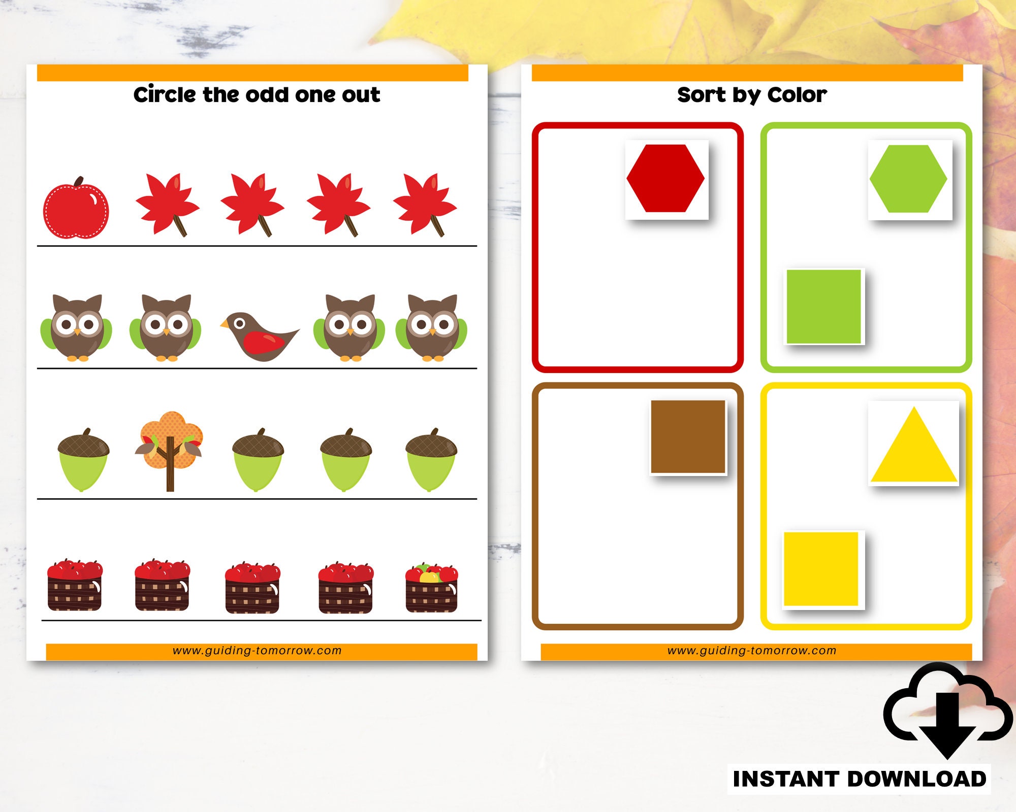 Fall Autumn Printable Busy Book for Toddlers and Preschool, Fall ...