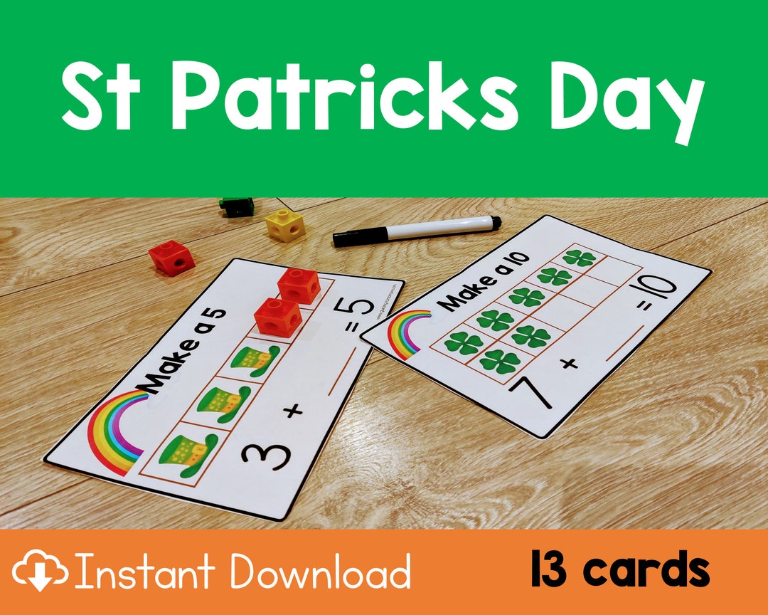 Preschool, Pre-k and K Math Task Cards for Addition to 5 and 10 | Saint ...