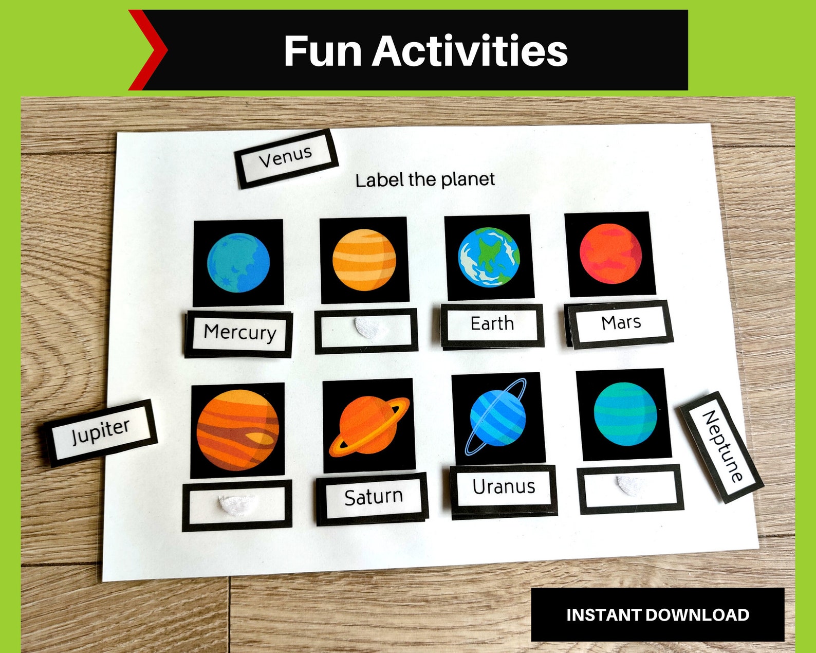 Solar System Busy Book, Planets Busy Binder, Preschool Science ...