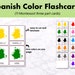 Spanish Flashcards for Toddlers, Color Flash Cards, Montessori Flash ...