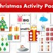 Christmas Activity Pack Busy Book Toddler Learning Binder Preschool ...