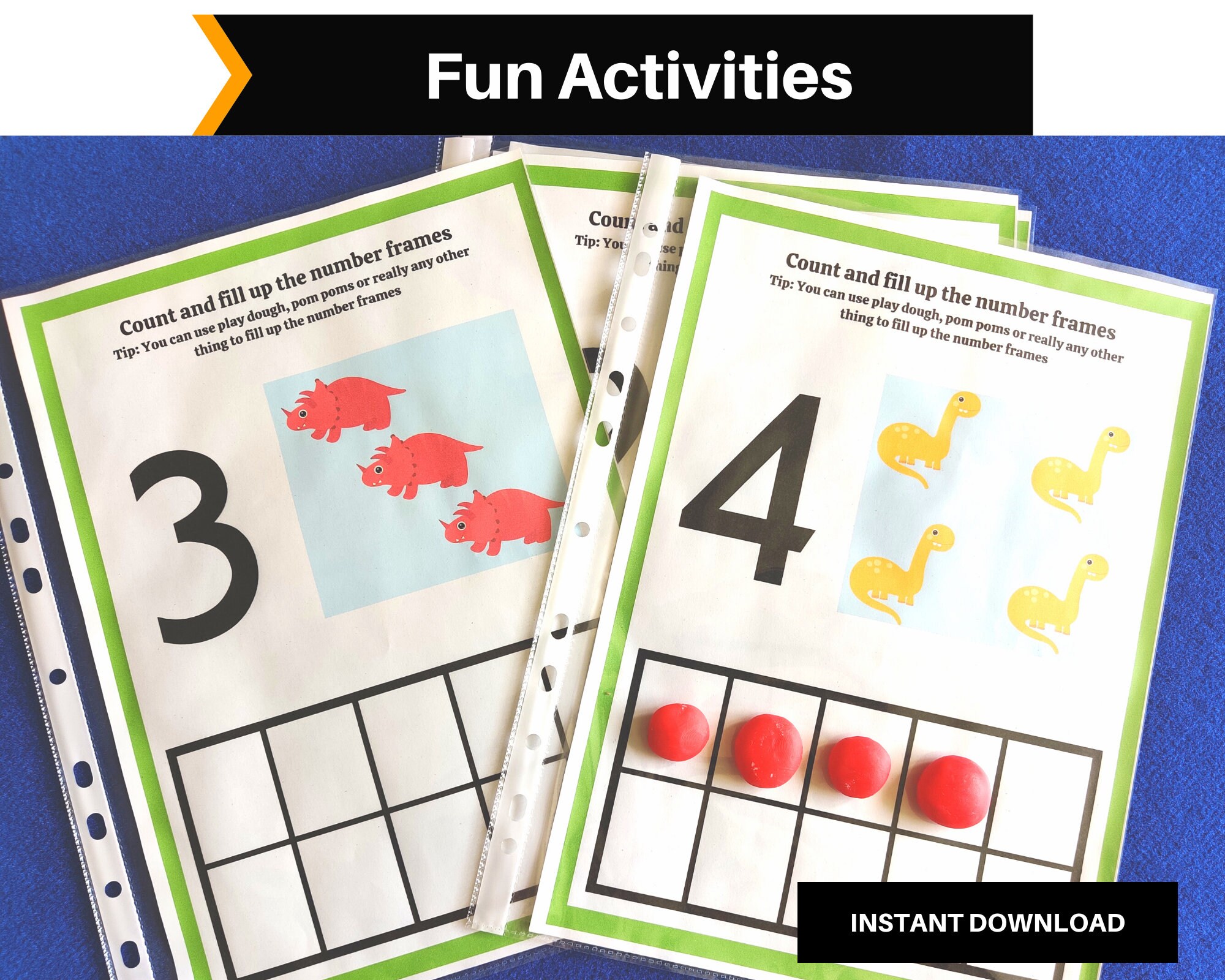 Dinosaur Busy Book Printable Toddler Busy Book Quiet Time - Etsy