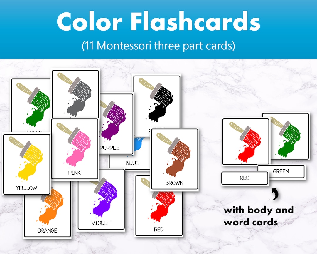 Tarjetas didácticas de colores para niños pequeños, Tarjetas didácticas ...