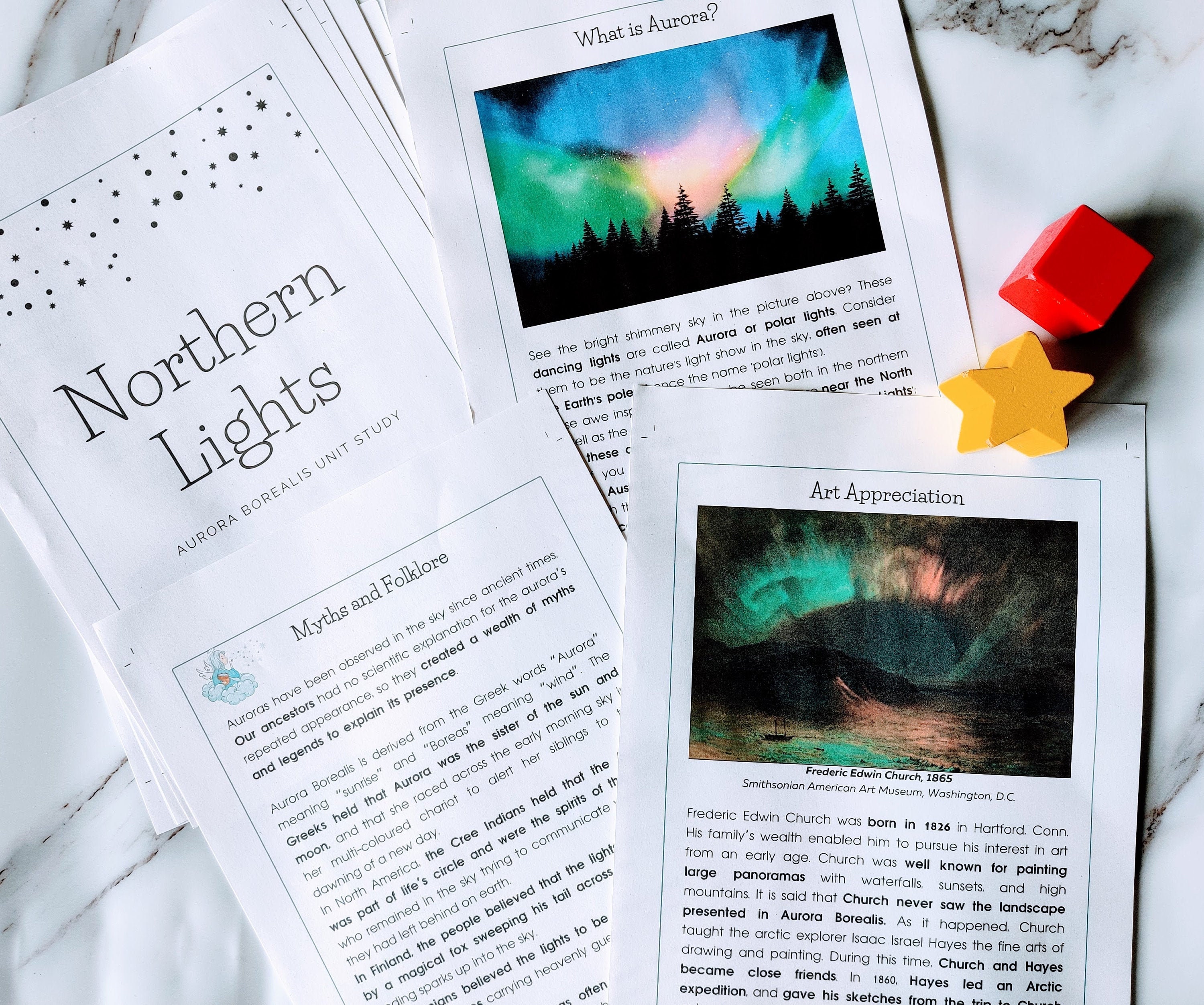 Northern Lights Nature and Science Unit Study for Homeschool ...