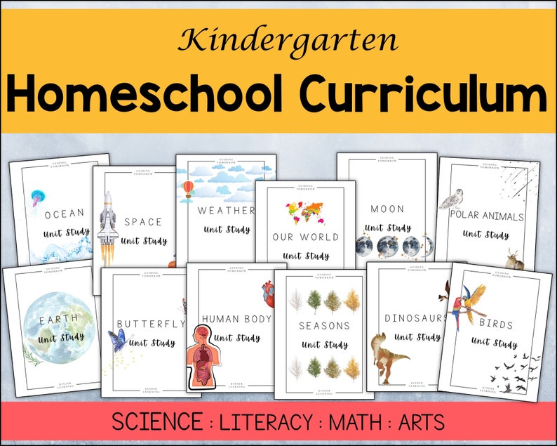 Kindergarten Homeschool Curriculum First Grade Homeschool Science Unit ...