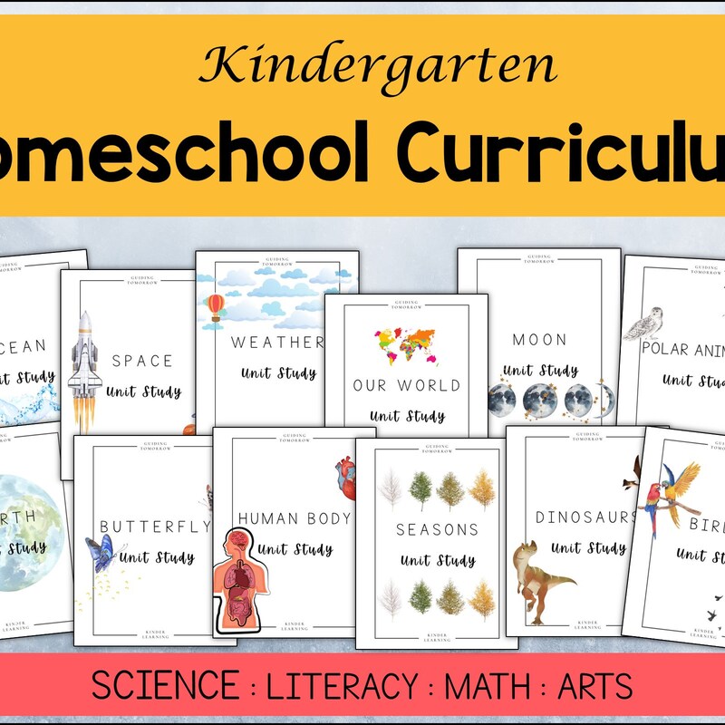 Kindergarten Homeschool - Etsy